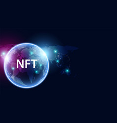 Abstract ntf digital image concept irreplaceable Vector Image