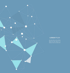 Abstract connection structure and science Vector Image