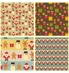 Set of Christmas Vintage backgrounds Royalty Free Vector