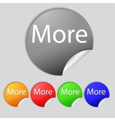 More sign icon details symbol website navigation Vector Image