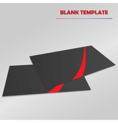 Creative black ink letterhead design Royalty Free Vector