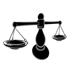 Stylized scales Royalty Free Vector Image - VectorStock