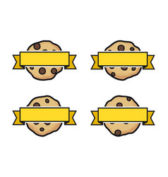 Chocolate chip cookie Royalty Free Vector Image