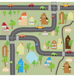 Small town Royalty Free Vector Image - VectorStock