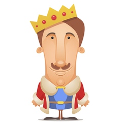 Cartoon king Royalty Free Vector Image - VectorStock