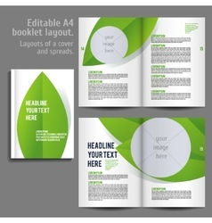 A4 book Layout Design Template Royalty Free Vector Image