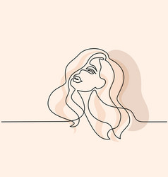 Portrait beautiful woman on white background Vector Image