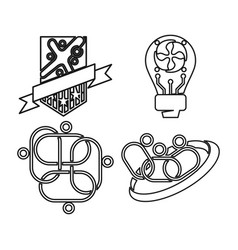 Shield secure hand commitment teamwork together Vector Image