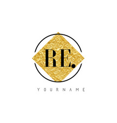 Az letter logo with golden foil texture Royalty Free Vector