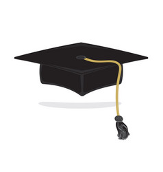 Abstract graduation cap form lines and triangles Vector Image