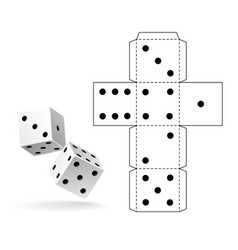 Dice with question marks Royalty Free Vector Image