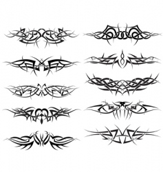Tattoos set Royalty Free Vector Image - VectorStock