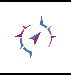 North sign logo concept logo design template Vector Image