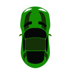 Aerial view of a car Royalty Free Vector Image