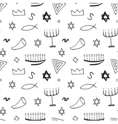 Hebrew seamless pattern pastel Royalty Free Vector Image