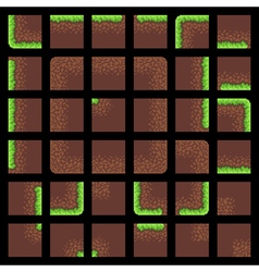 Pixel art sprite - stone dirt Royalty Free Vector Image