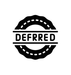 Deferred Royalty Free Vector Image - VectorStock