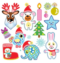 Christmas set for kids Royalty Free Vector Image
