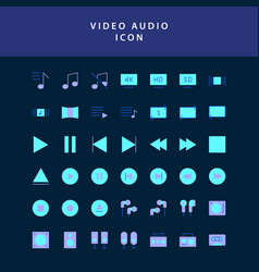 Photo and video icons Royalty Free Vector Image