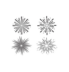 Fire cracker graphic design template isolated Vector Image