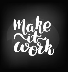 Teamwork makes a dream work Royalty Free Vector Image