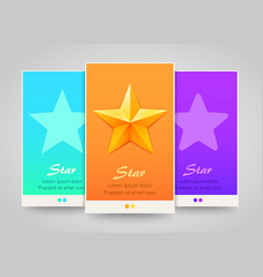 Two Banners with Abstract Stars Royalty Free Vector Image