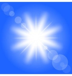 Sun sparkled Royalty Free Vector Image - VectorStock
