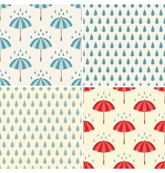 Set of four seamless pattern Royalty Free Vector Image
