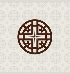 Pattern 0013 4 star and cross Royalty Free Vector Image