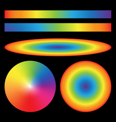 Radial gradient rainbow background Royalty Free Vector Image