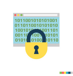 Cryptography icon technology Royalty Free Vector Image