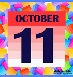 11 October Calendar Vector Images (over 110)