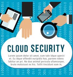 Data Protection Poster Royalty Free Vector Image