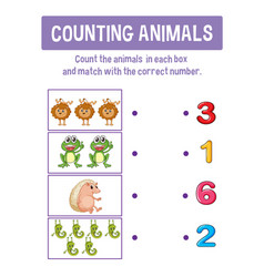 Frog count number at pond Royalty Free Vector Image