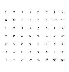 Arrow icons Royalty Free Vector Image - VectorStock