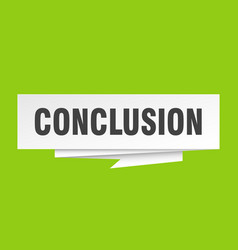 Conclusion Royalty Free Vector Image - VectorStock