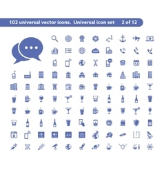 Universal Icon Set 25 icons for website and app Vector Image