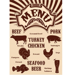 Chinese restaurant menu cover template Royalty Free Vector