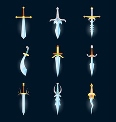 Set of magic items for computer fantasy game Vector Image