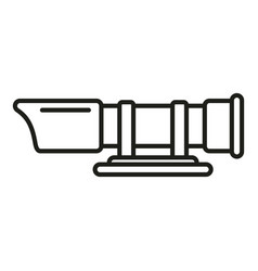 Gun scope icon outline rifle sight Royalty Free Vector Image