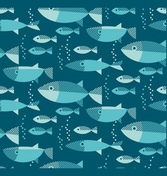 Fish pattern Royalty Free Vector Image - VectorStock