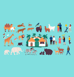 Zoo tickets set Royalty Free Vector Image - VectorStock