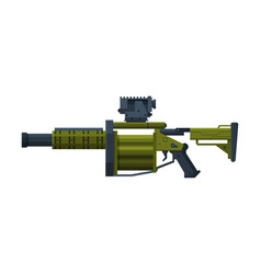 Hand grenade and bazooka portable rocket launcher Vector Image