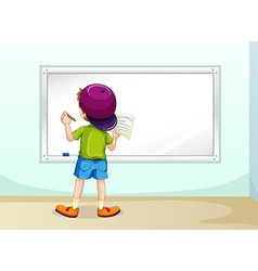 Writing on board Royalty Free Vector Image - VectorStock
