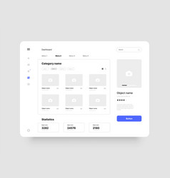 Wireframes screens dashboard ui and ux design Vector Image