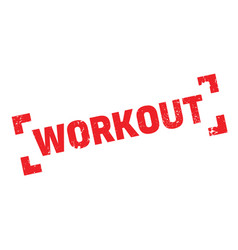 Workout rubber stamp Royalty Free Vector Image