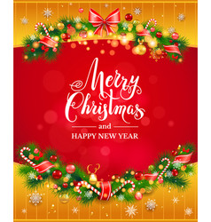 Christmas bright decor Royalty Free Vector Image