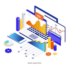 Data analytics concept Royalty Free Vector Image
