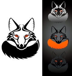 Fox Stencil Tattoo Vector Images (37)