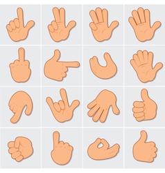 Hand signals Royalty Free Vector Image - VectorStock